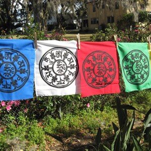 Compassion Mantra Silkscreened Prayer Flags - String of 5 - Etsy