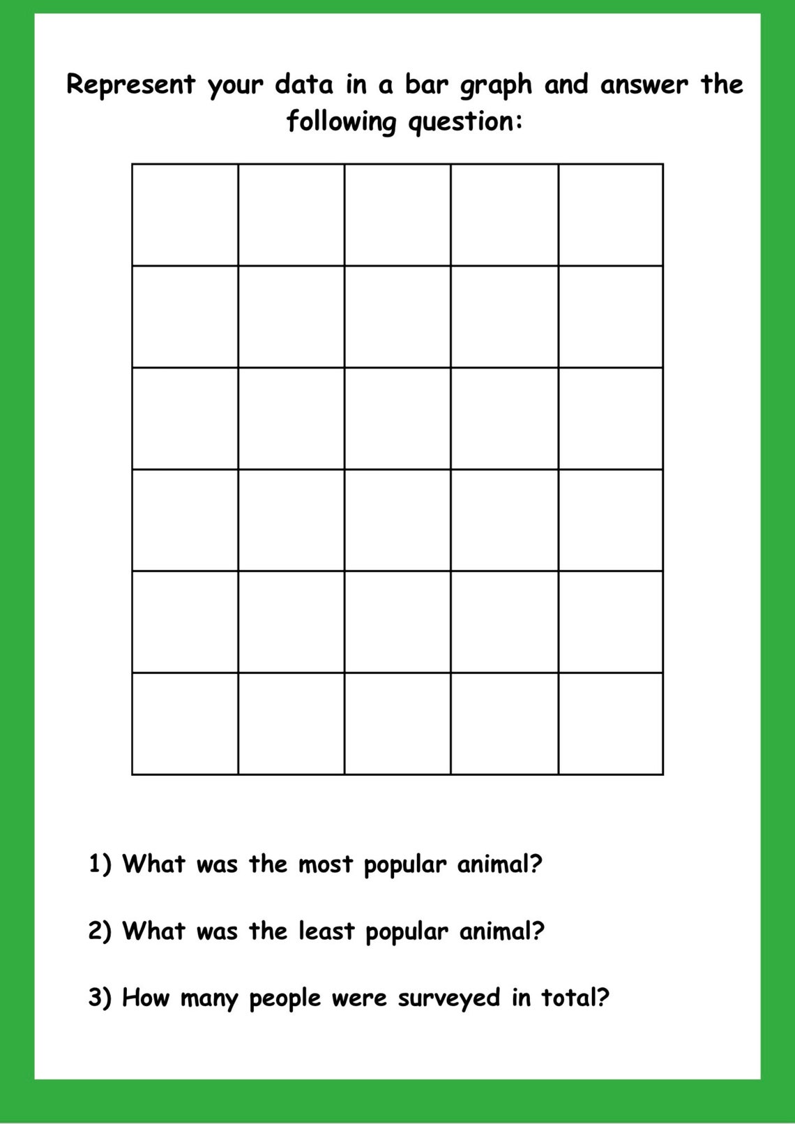 Advanced Grade 2/3 Mathematics Worksheets Data - Etsy