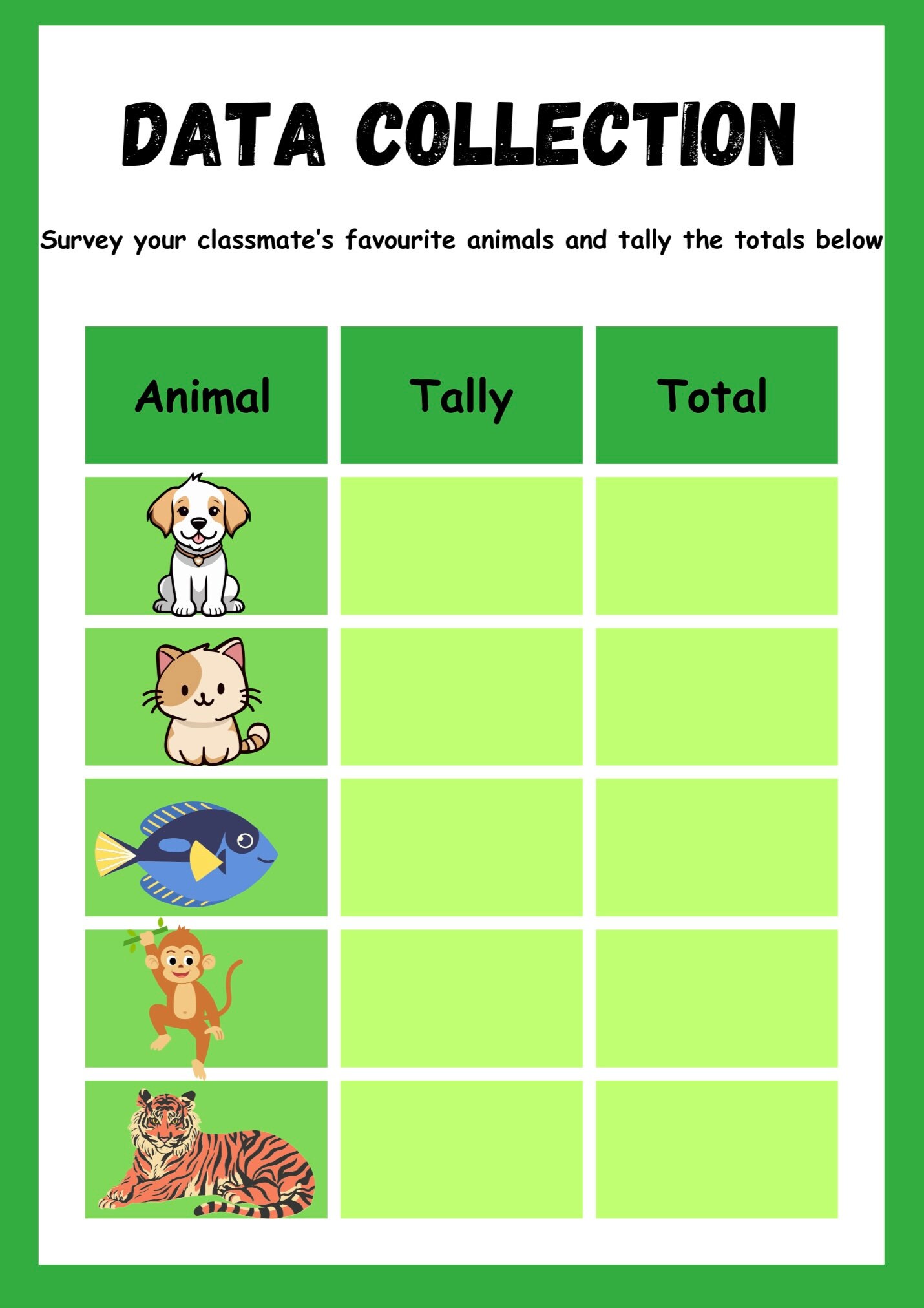 Advanced Grade 2/3 Mathematics Worksheets Data - Etsy