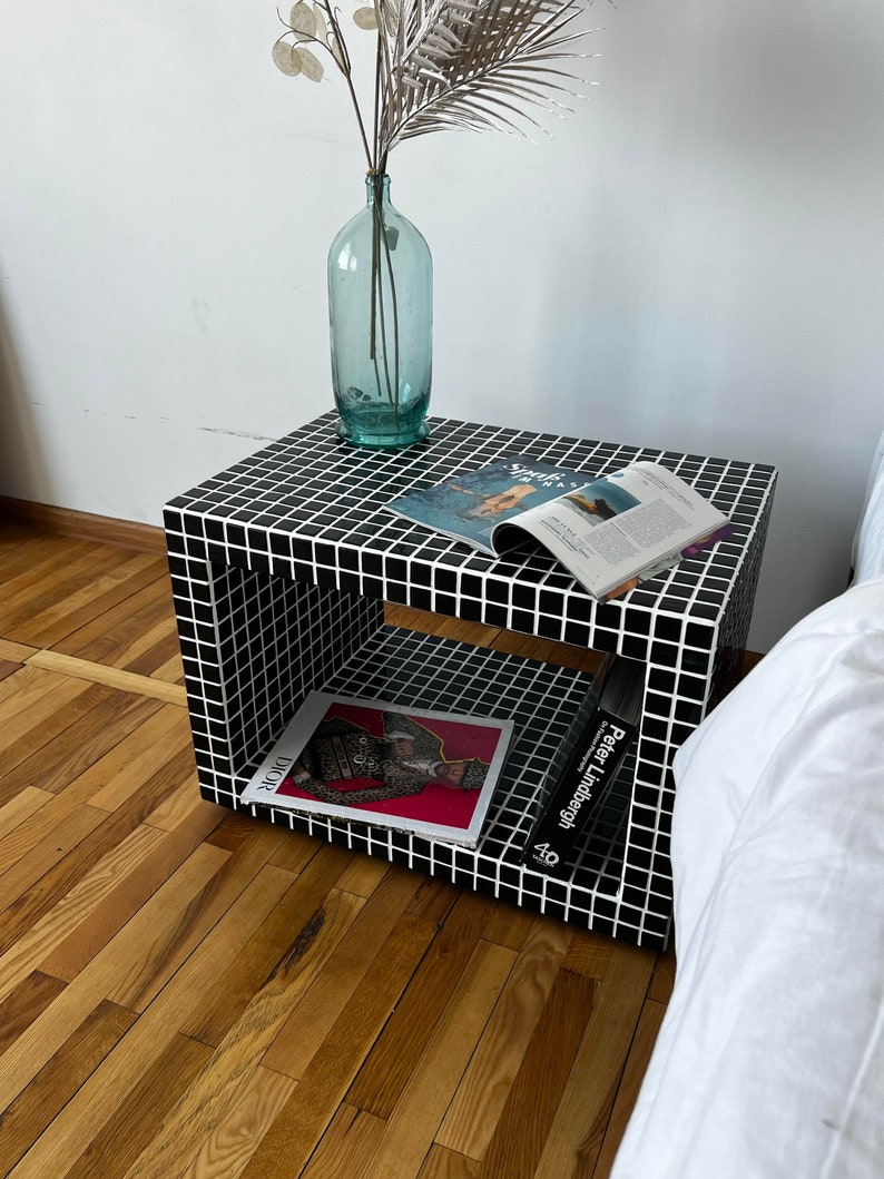 Tile Table Handmade Ceramic Tile Side Table Coffee Table Side Table ...