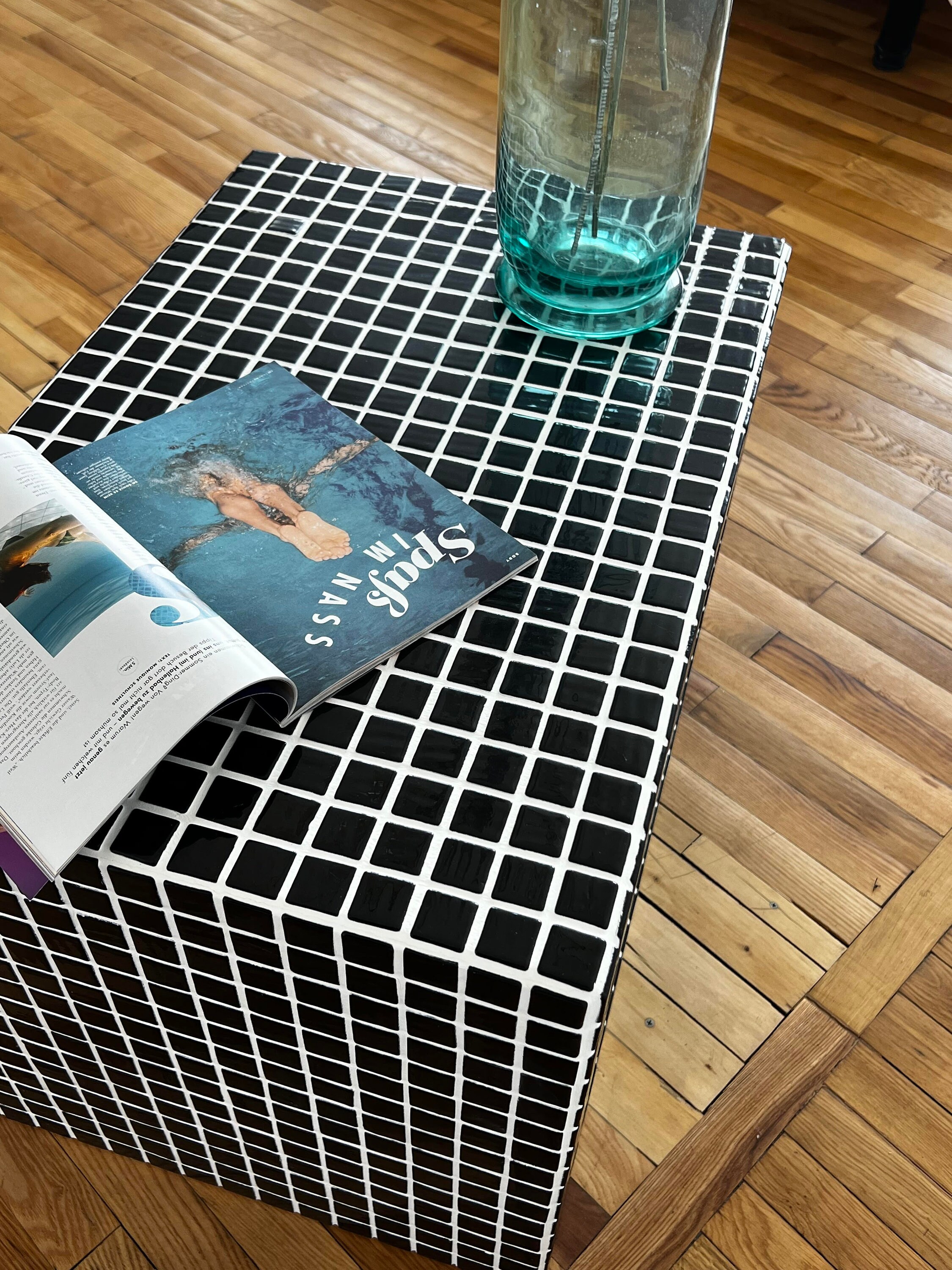 Tile Table Handmade Ceramic Tile Side Table Coffee Table Side Table ...