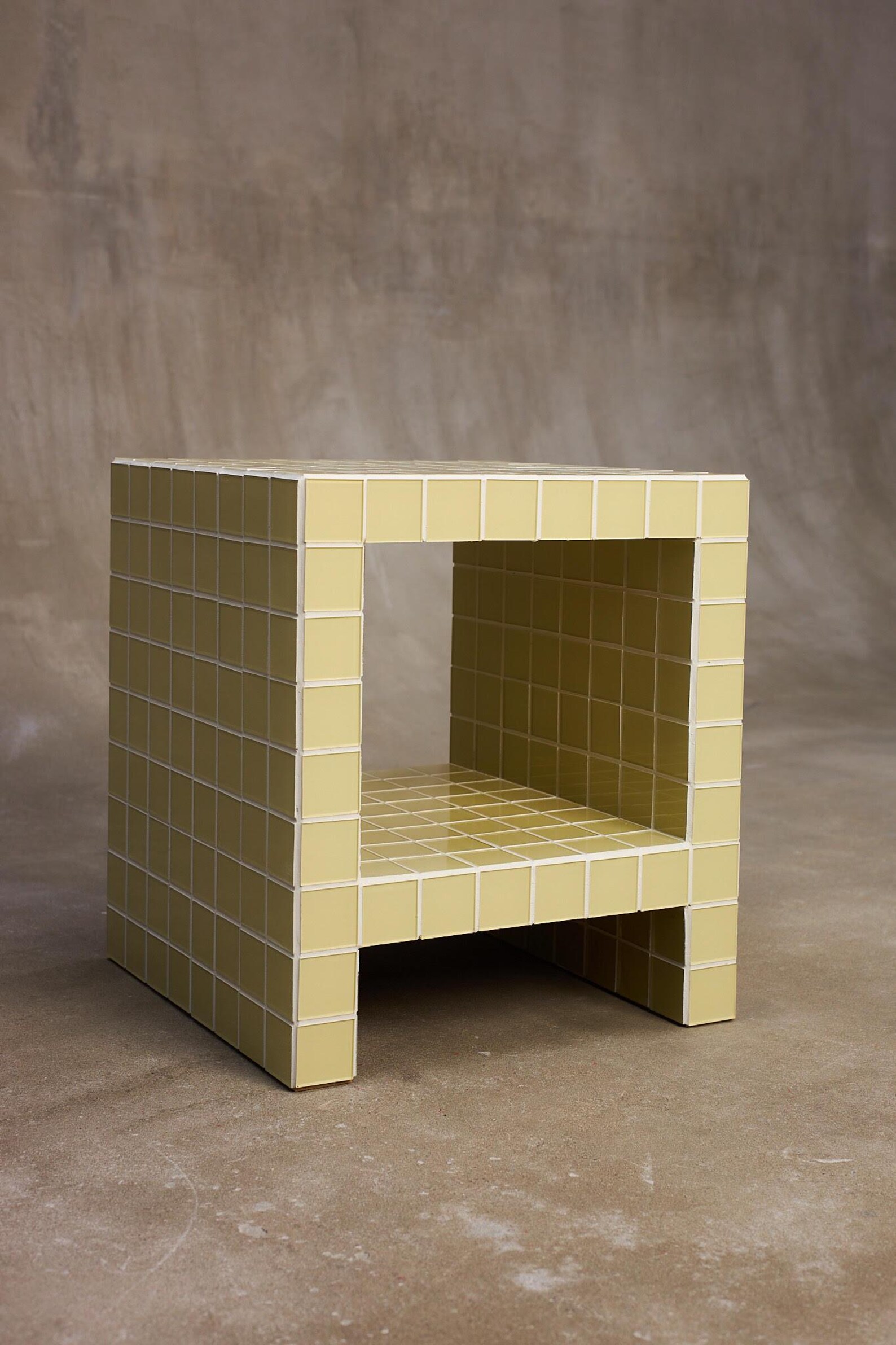 Tile Coffee Table. Table for the Player. Handmade Tile Cube, Designer ...