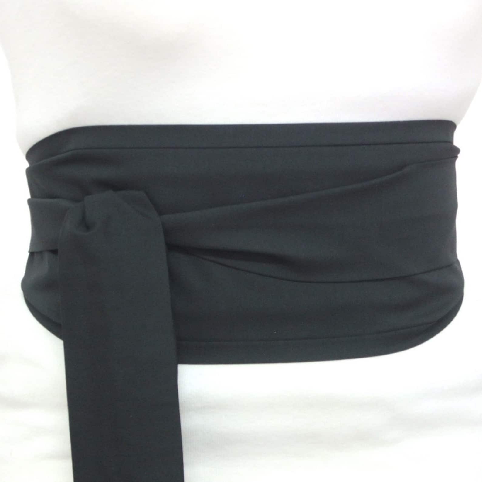 Black Obi Belt / Sash Oriental Japanese Geisha Style by - Etsy UK