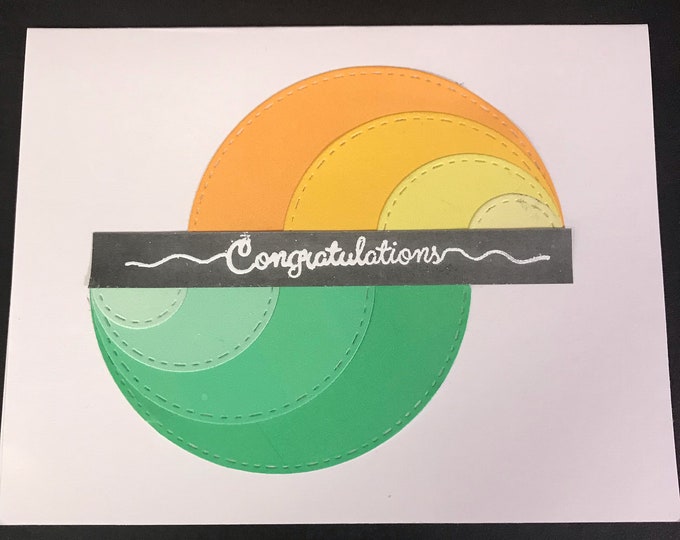 Die Cut Congratulation Card - Etsy