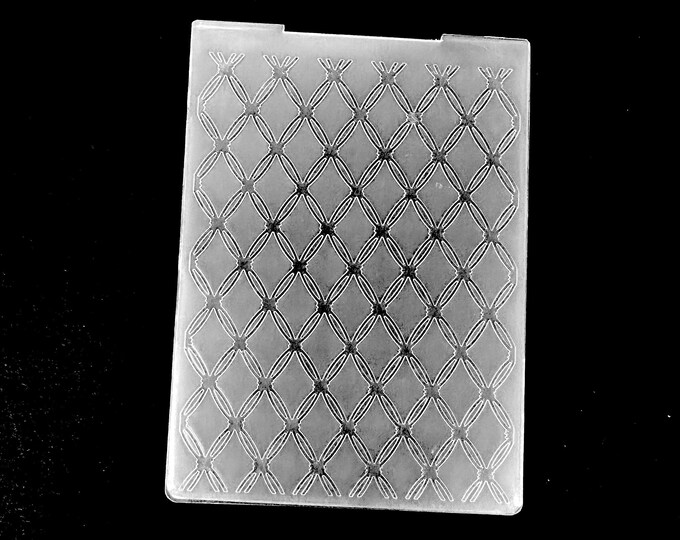 Brand New, Embossing Folder, Never Been Used, Double Line Diamonds - Etsy