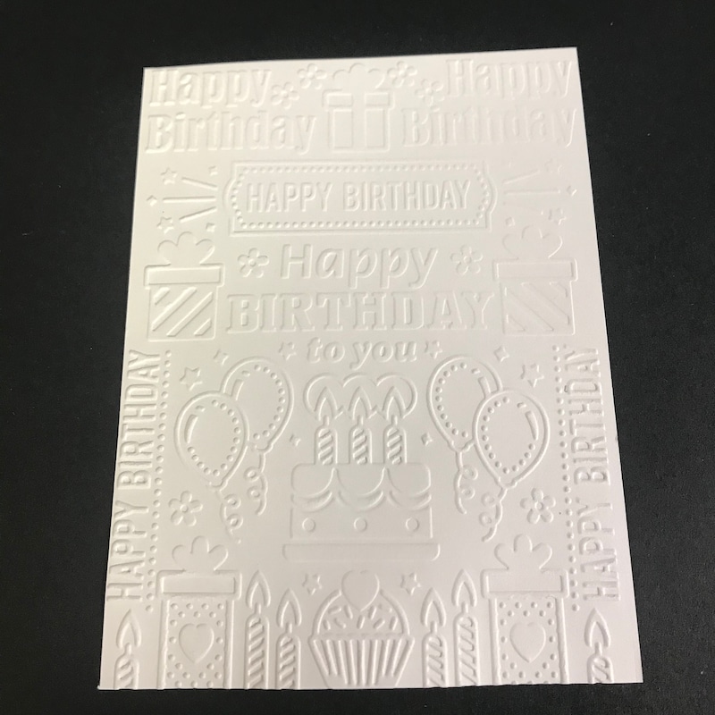 White Embossed Cards - Etsy