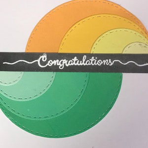 Die Cut Congratulation Card - Etsy