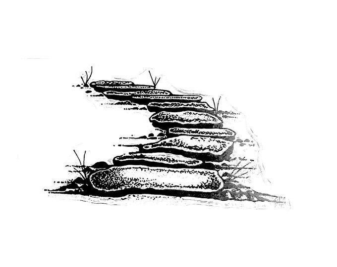 1 Pc Brand New, Never Used Cling Stamps, Pathway - Etsy