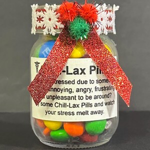 Chill-lax Pills Jars Joke Gift Gag Gift Christmas Gifts for Co-workers ...