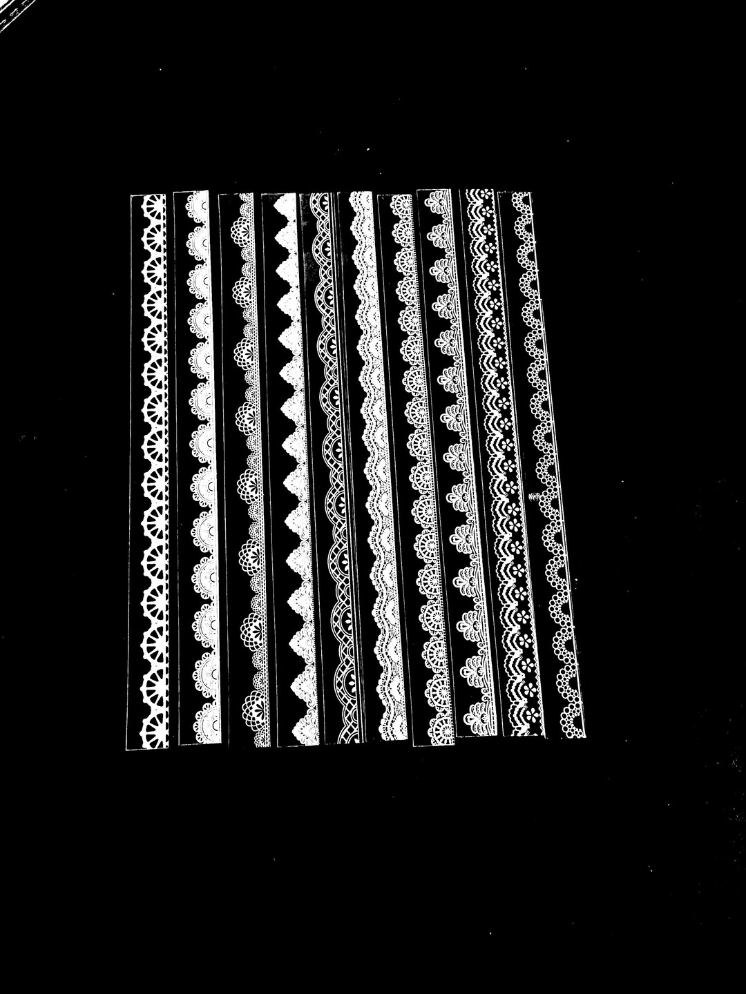 30 Pc White Stickers, Lace Designs - Etsy