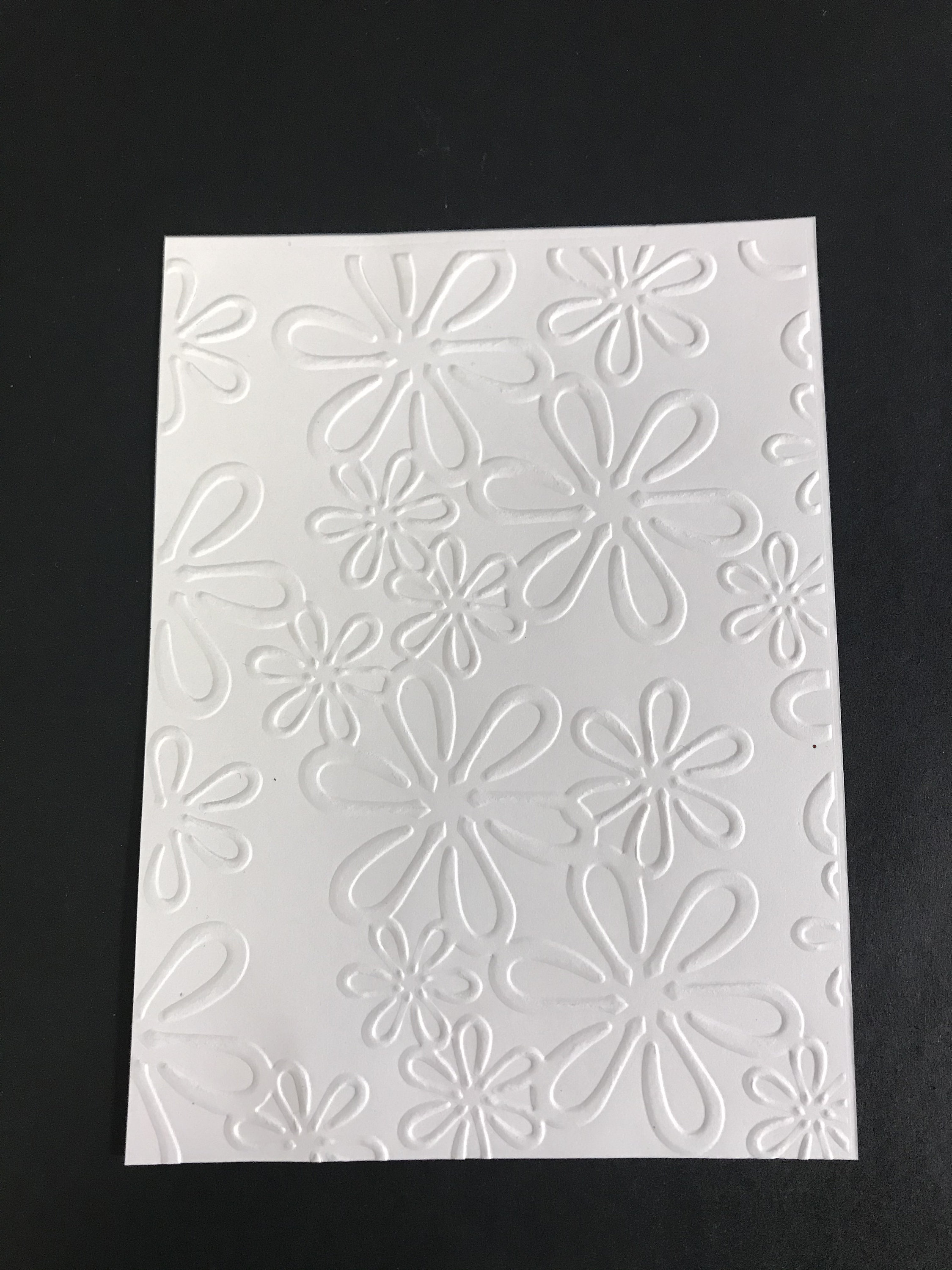 Set of 4 Embossed Card Fronts Embossed Card Sheets Page Full | Etsy