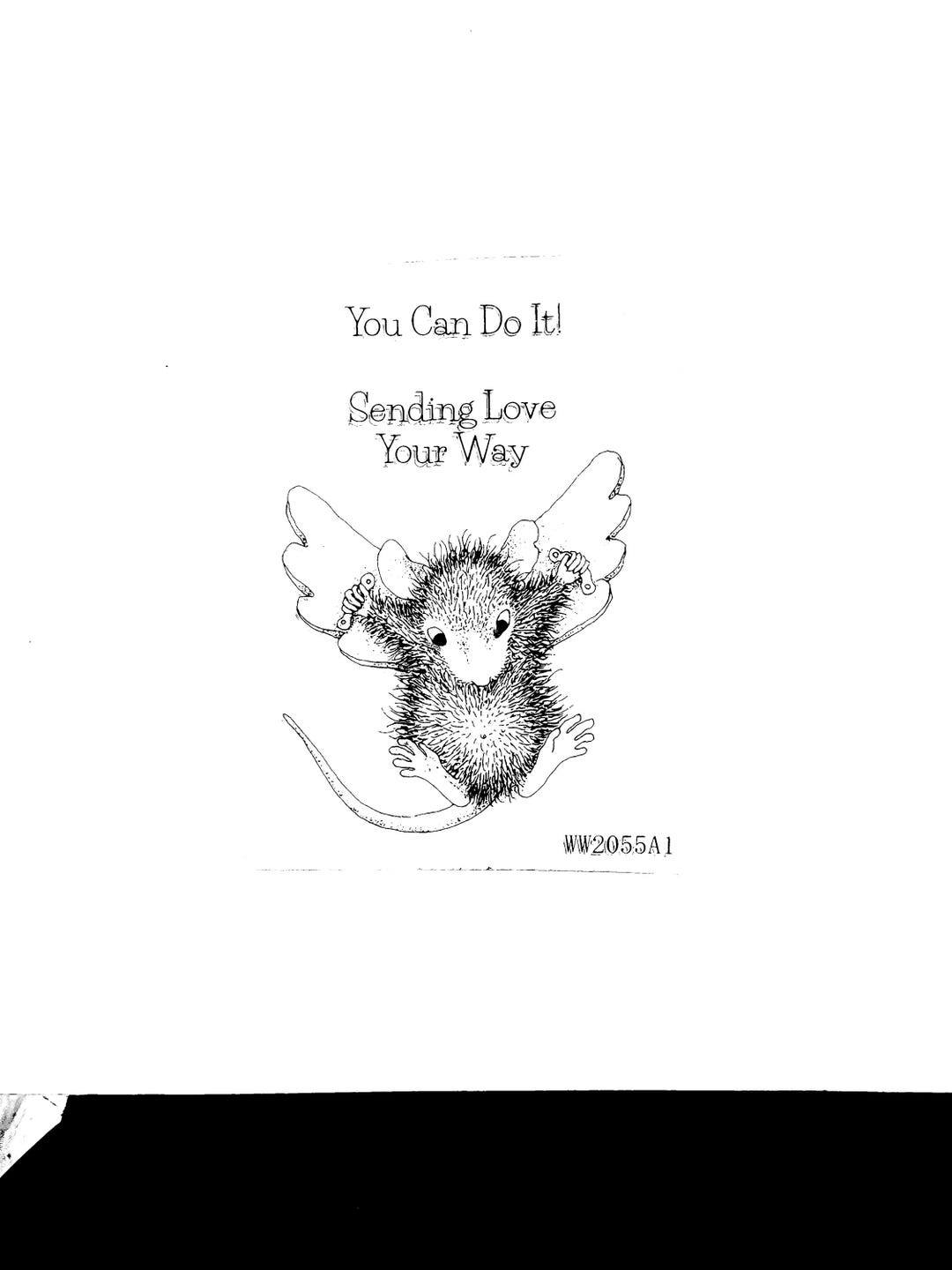 3 Pc Brand New, Never Used Cling House Mouse Stamp - Etsy