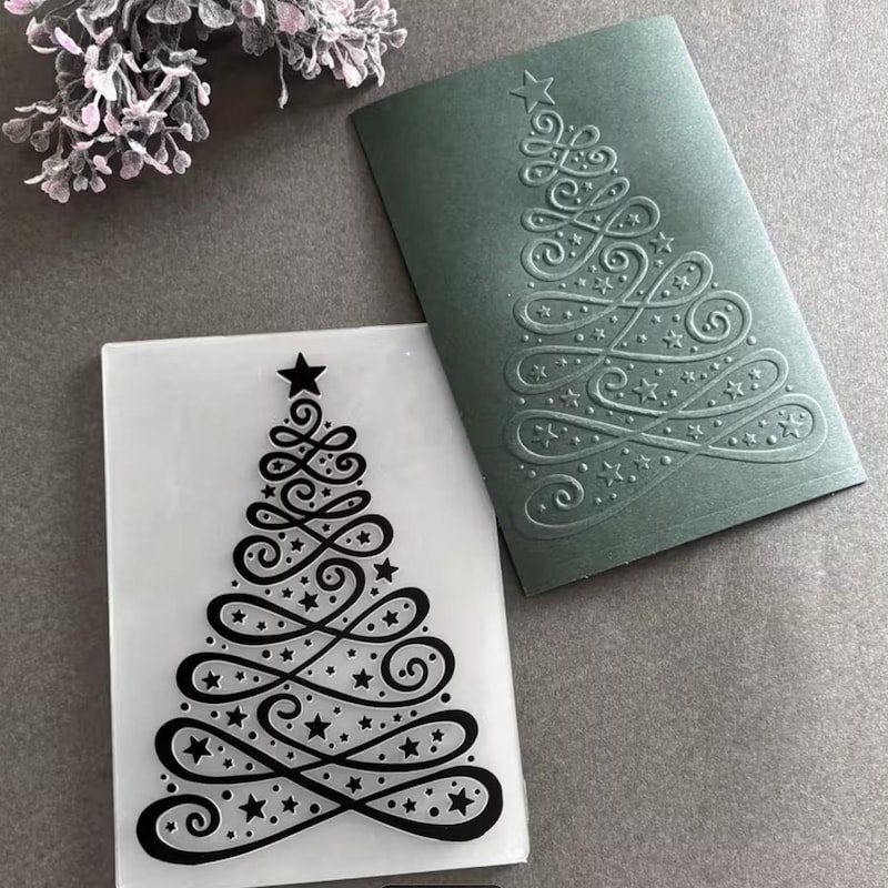 Christmas Embossing Folders - Etsy