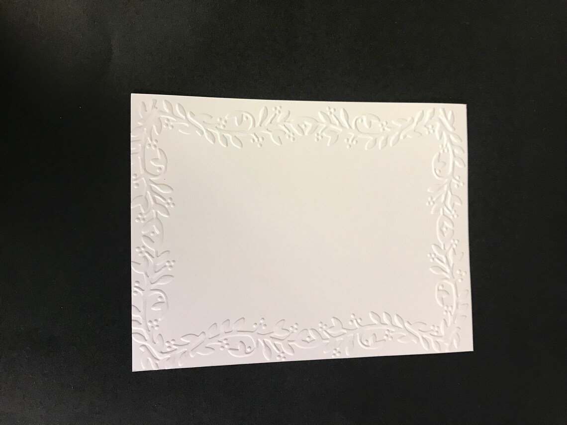 Set of 4 Embossed Card Fronts, Embossed Card Sheets, Picture Frame ...