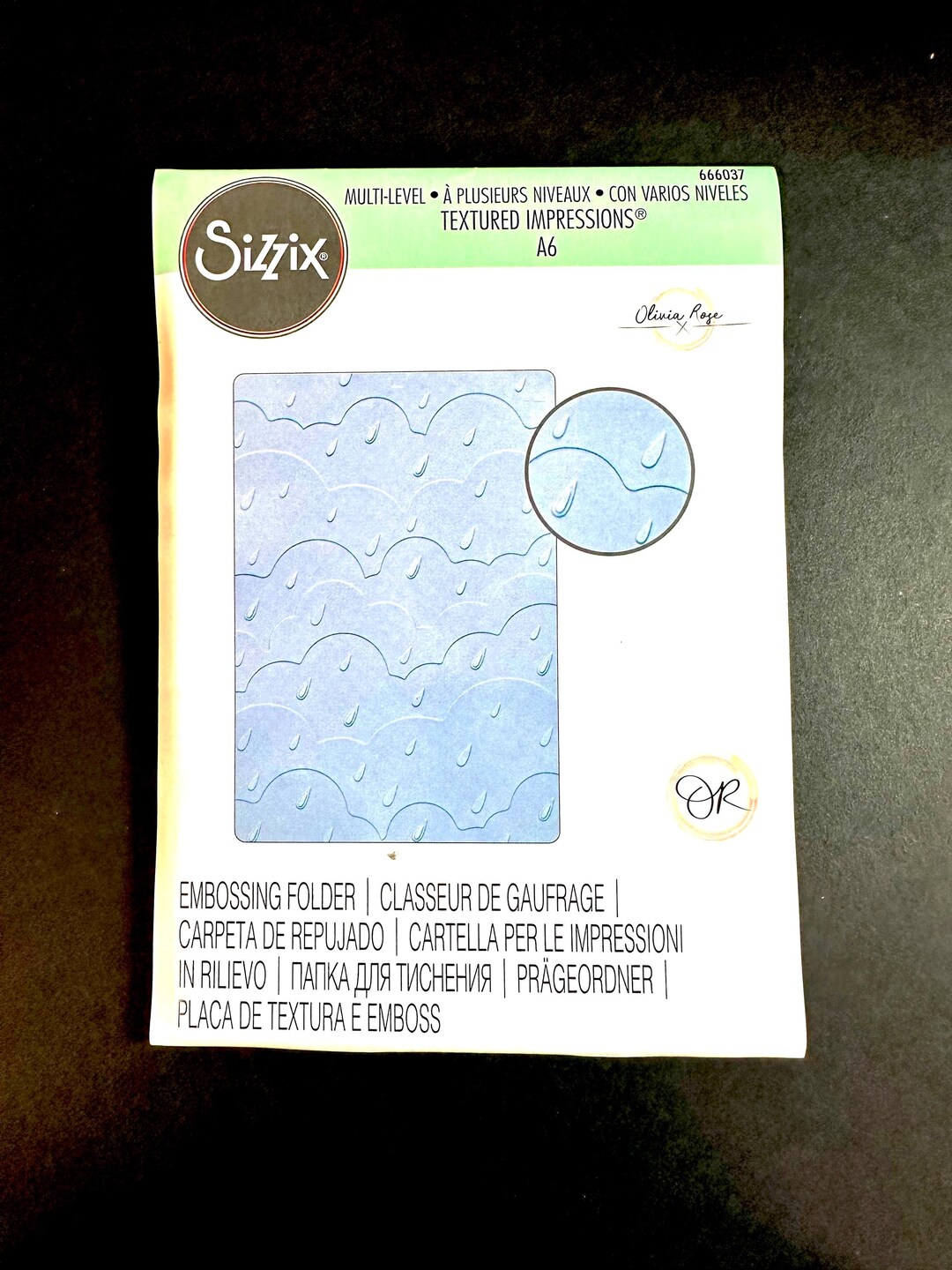3D Embossing Folder, Brand New, Never Been Used, Rain Clouds - Etsy