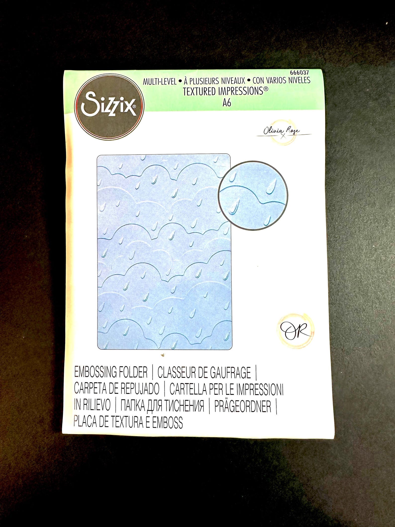 3D Embossing Folder, Brand New, Never Been Used, Rain Clouds - Etsy