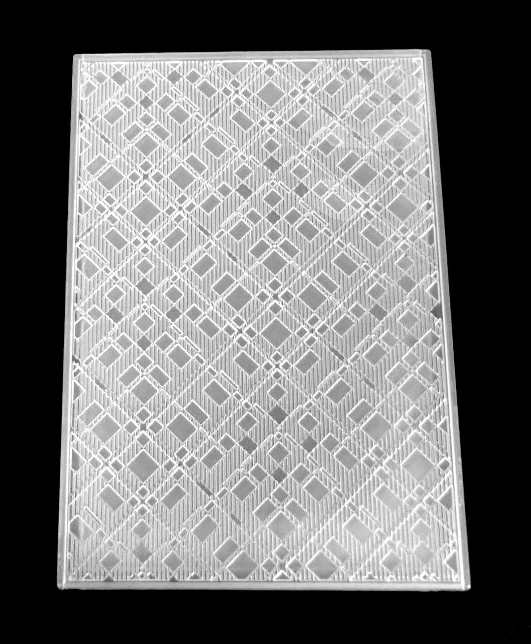 Brand New, 3D Embossing Folder, Diamonds and Squares - Etsy