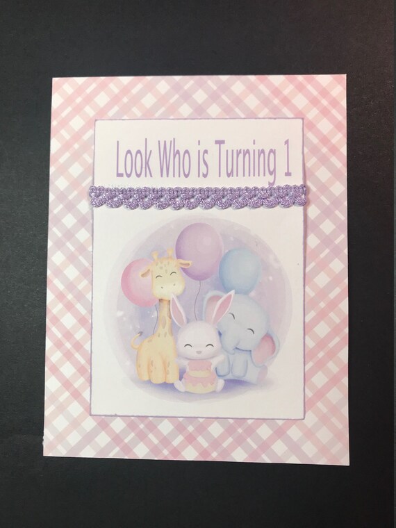 Printed and Layered Looks Who is Turning 1 Cute Animals | Etsy