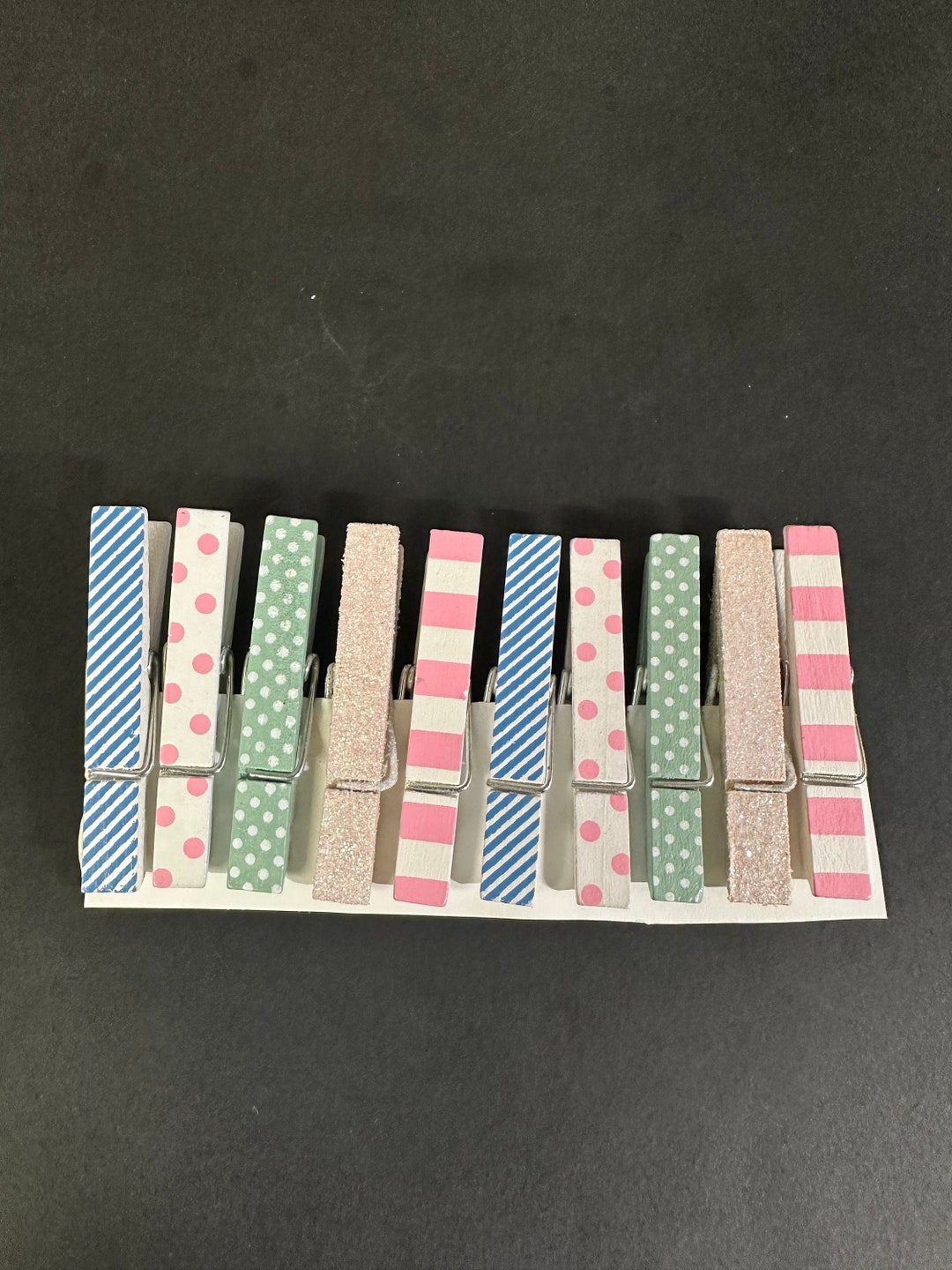 10 Pc Decorative Clothes Pins, De-stash - Etsy