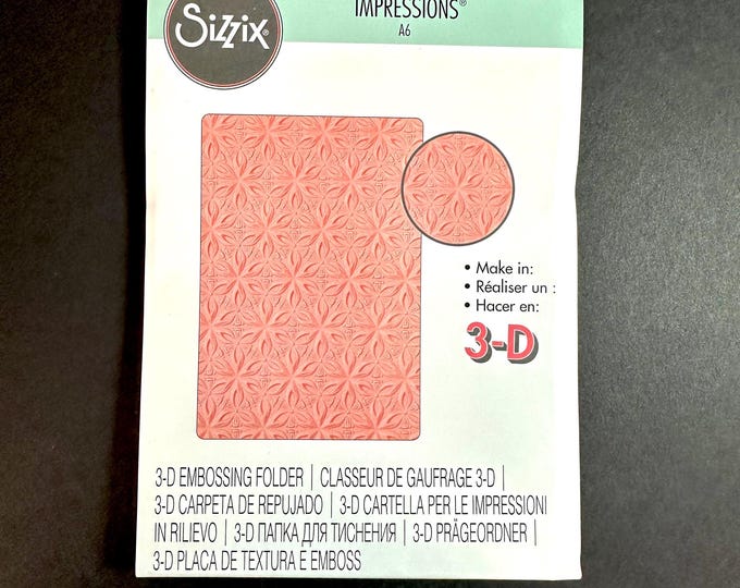 3D Embossing Folder, Brand New, Never Been Used, Geometric Flowers - Etsy