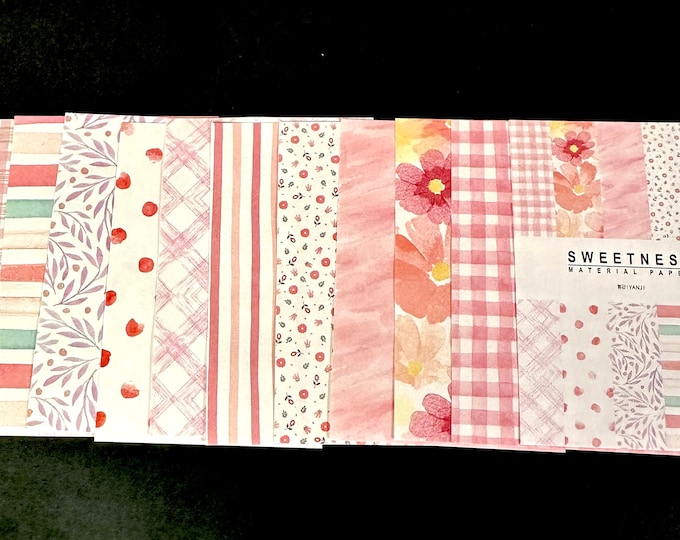 50 Piece Sweetness Material Paper - Etsy