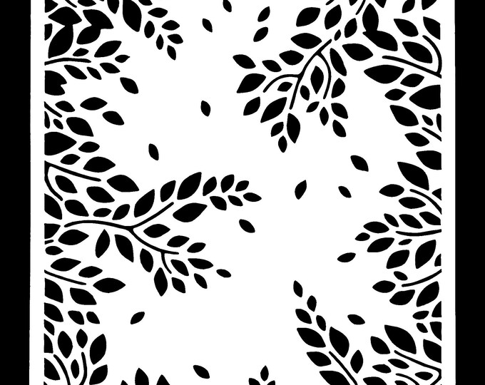 1 Pc Plastic Re-useable Stencil, All Leaves - Etsy