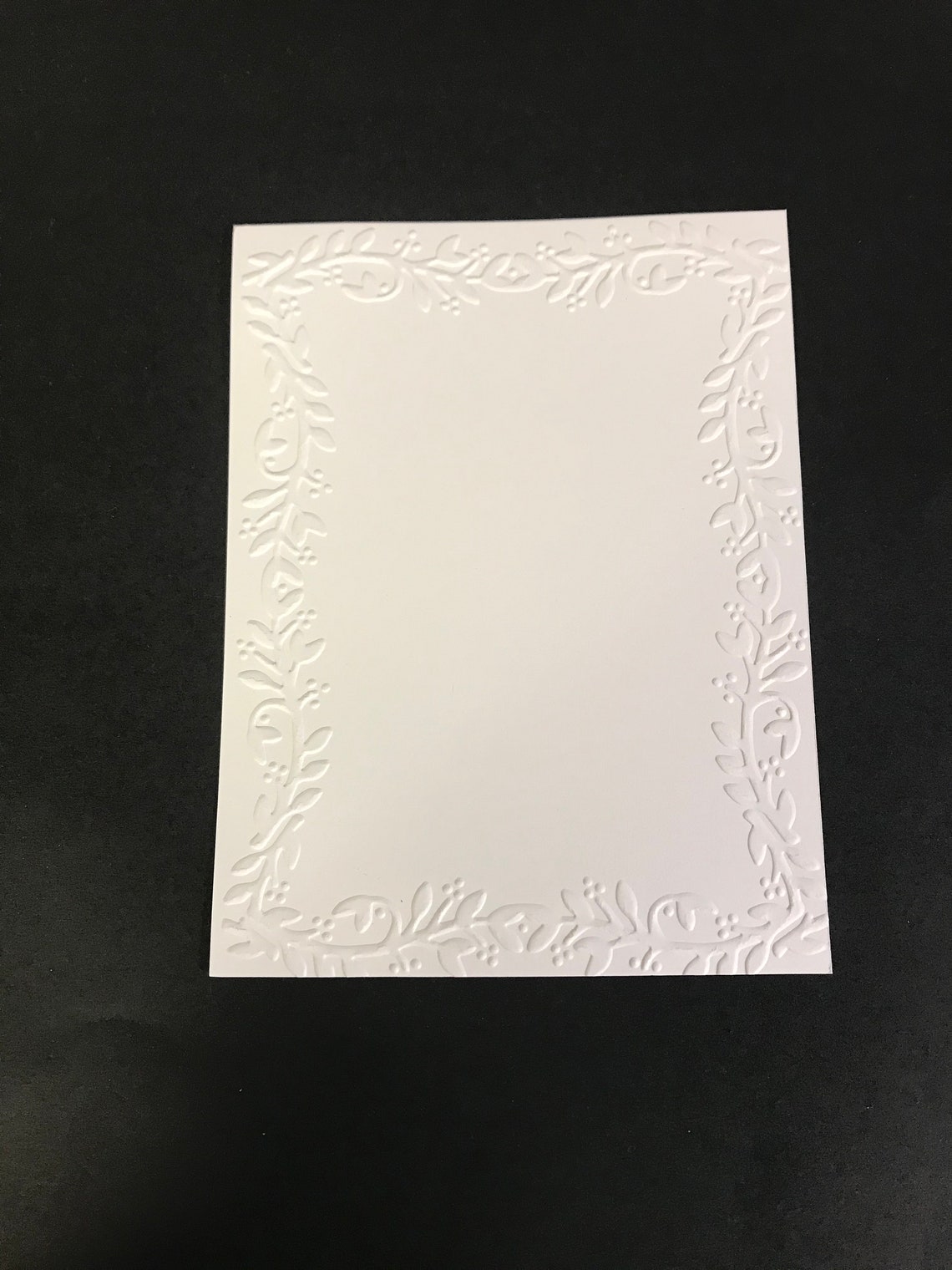 Set Of 4 Embossed Card Fronts Embossed Card Sheets Picture | Etsy