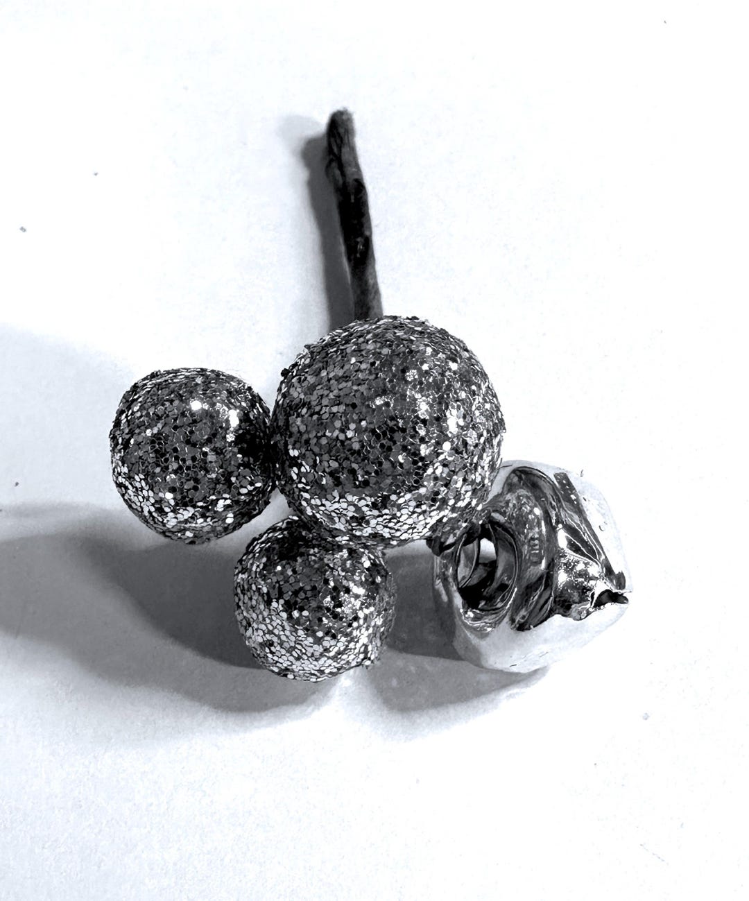 5 Pc Silver Picks With a Jingle Bells - Etsy