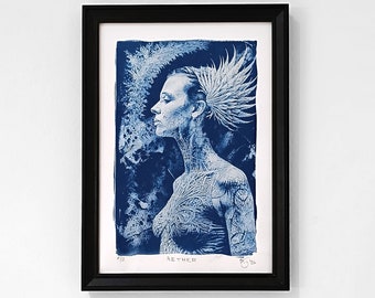 Original Cyanotype Art Print - Etsy