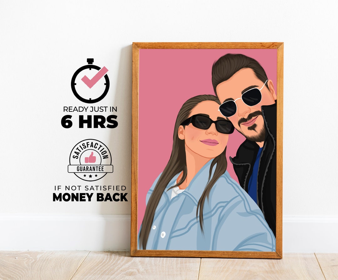 Custom Faceless Portrait: Personalized Photo Illustration (digital File ...