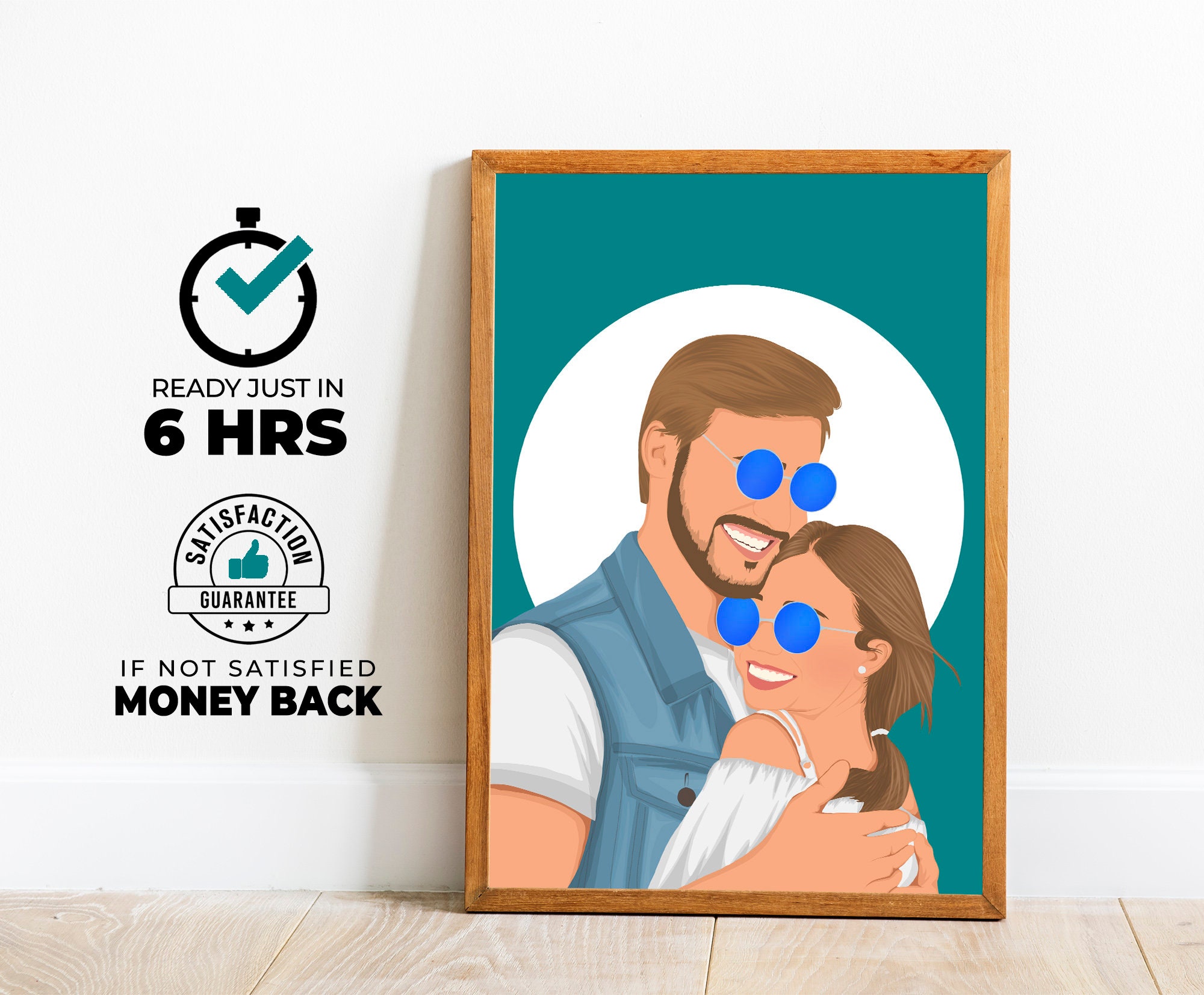 Personalized Faceless Photo, Drawing From Photo, Faceless Portraits for ...