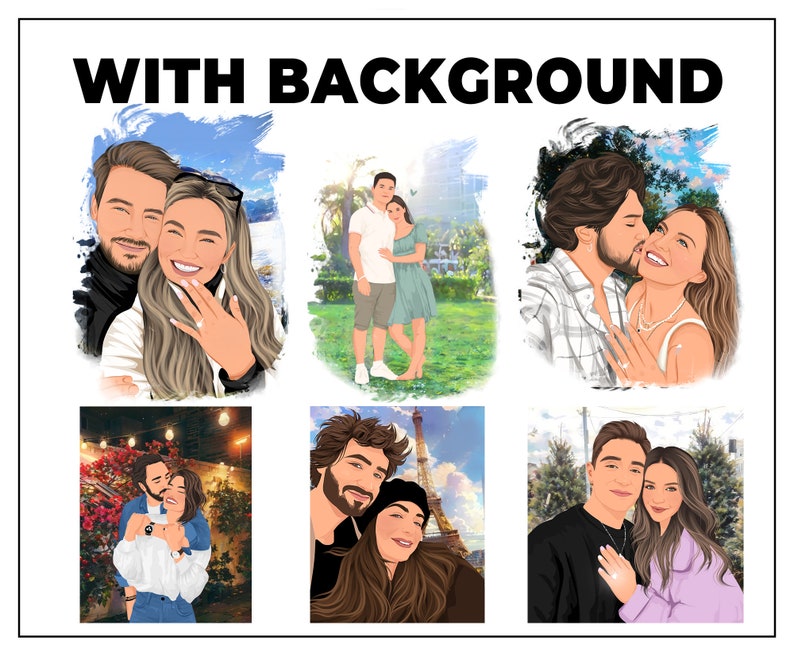 Personalized Faceless Photo, Drawing From Photo, Faceless Portraits for ...