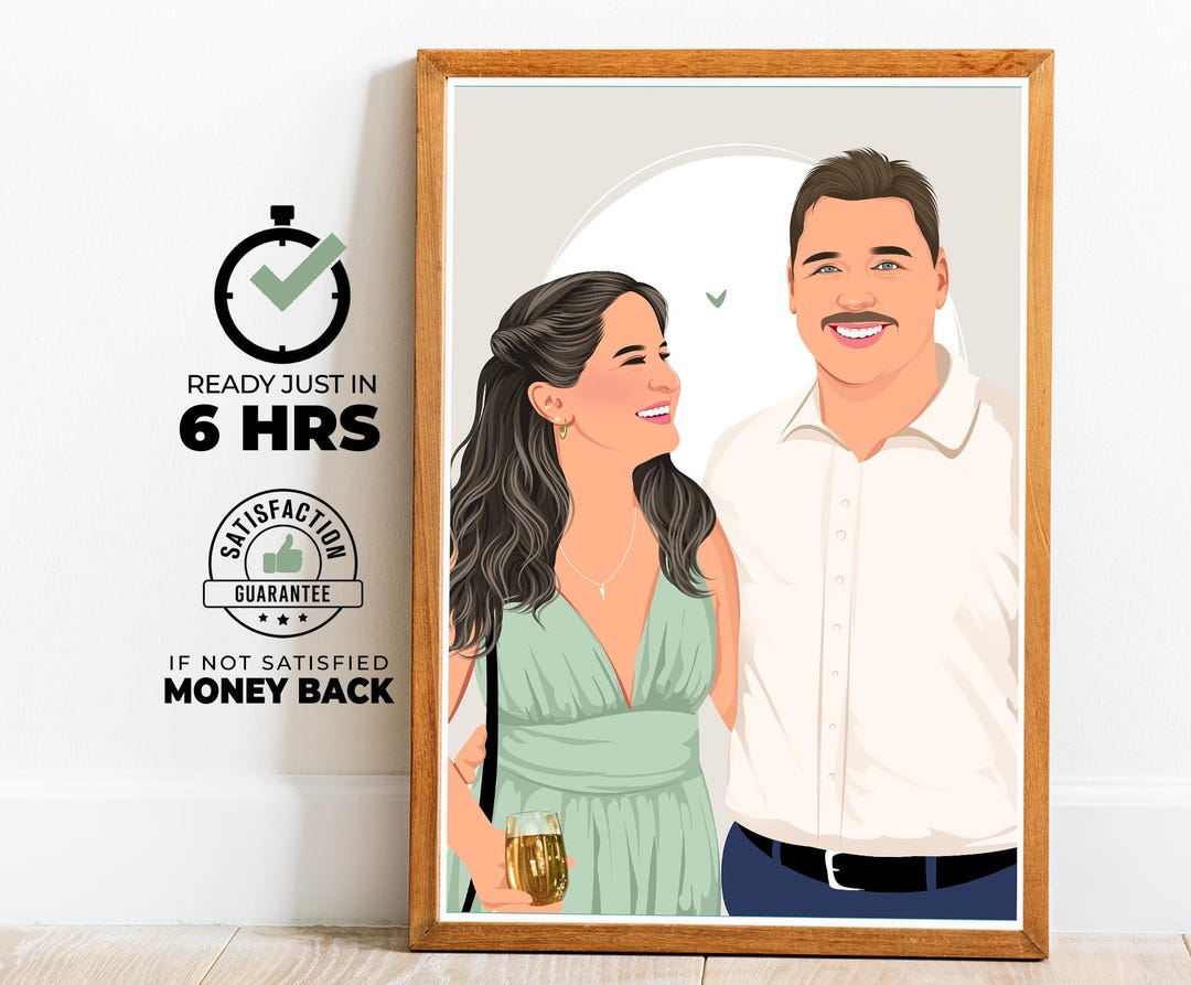 Personalized Faceless Portrait: Custom Minimal Line Art (digital File ...