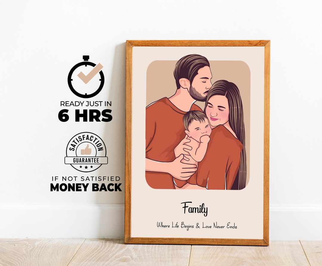 Custom Minimalist Digital Portrait Faceless Illustration ASAP ...