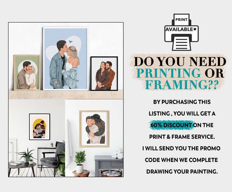 Personalized Faceless Photo, Drawing From Photo, Faceless Portraits for ...