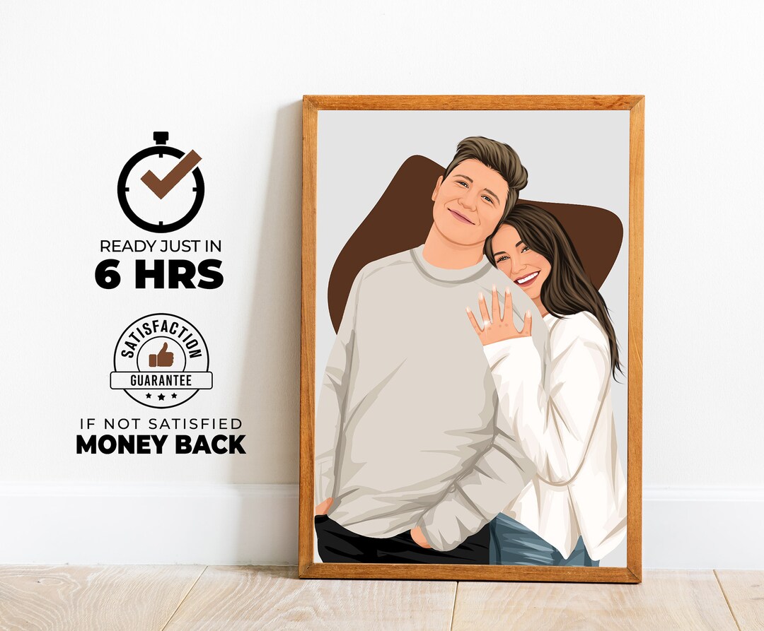 Custom Faceless Portrait: Personalized Photo Illustration (digital File ...