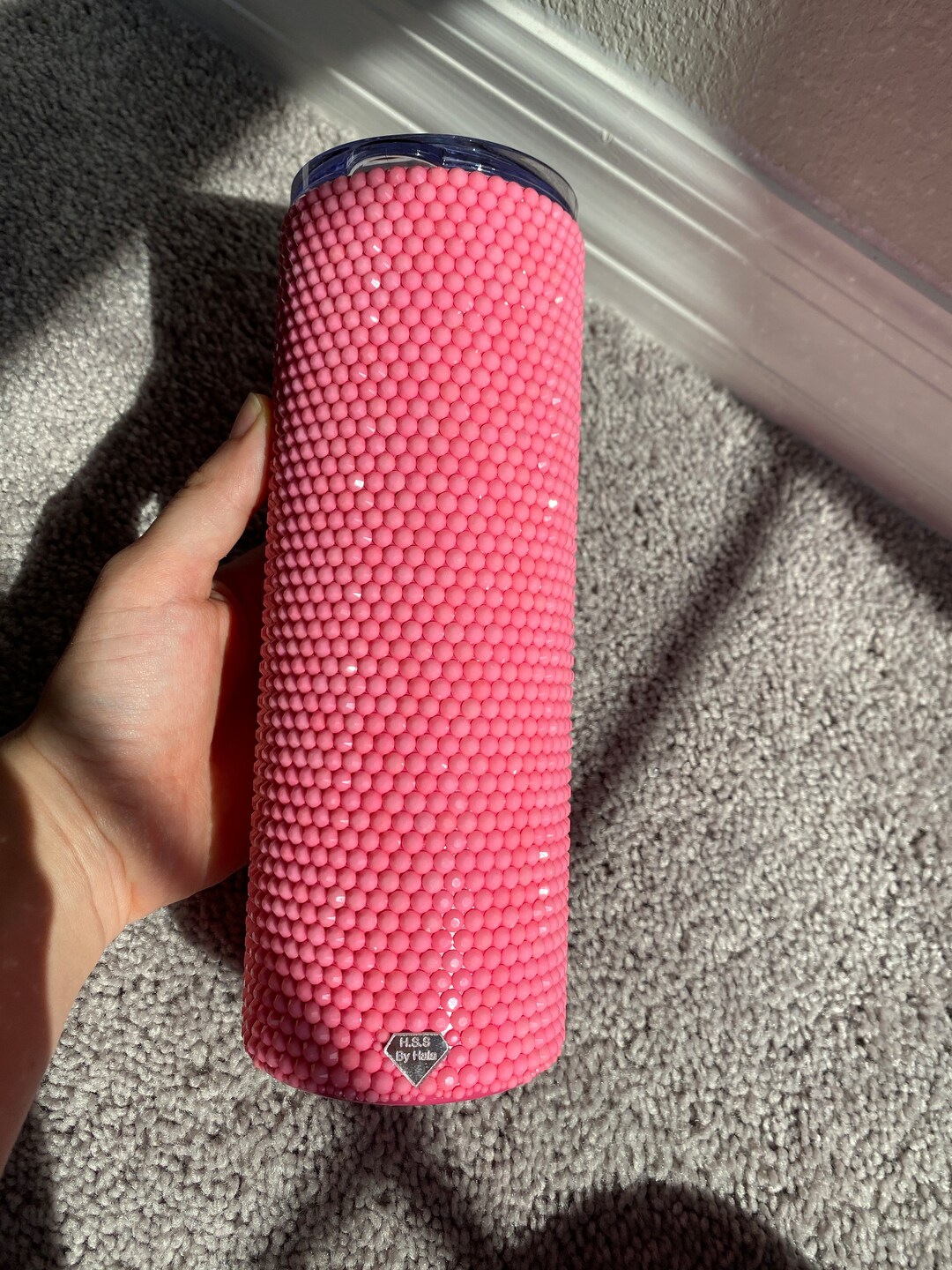 Bedazzled Pink Tumbler - Etsy