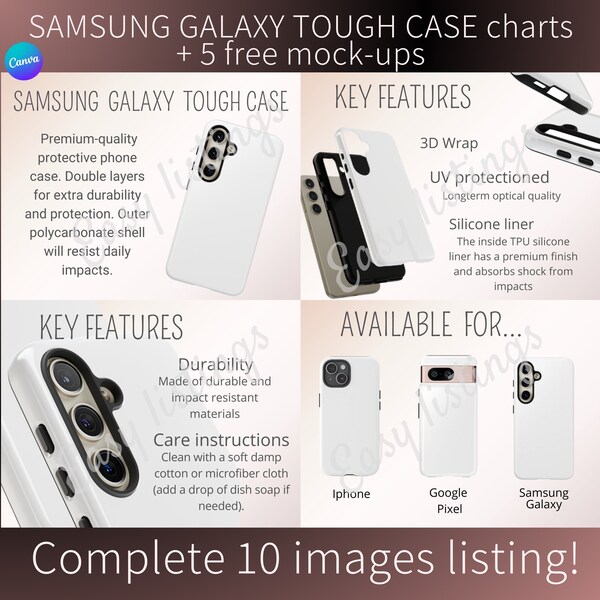 Printify Phone Case Size Chart - Etsy