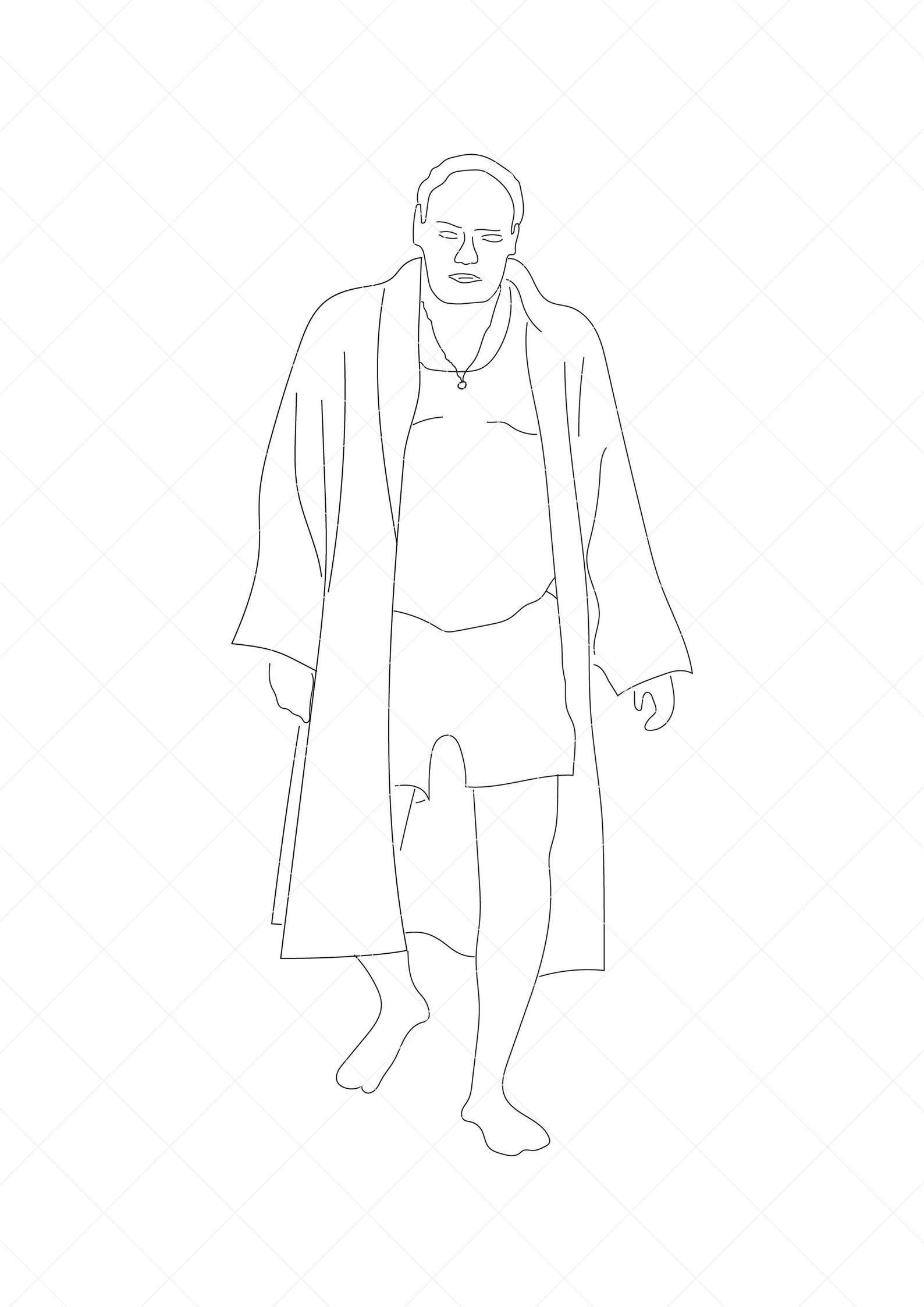 The Sopranos Main Characters Line Art - Digital PNG & Vector Files | TV ...