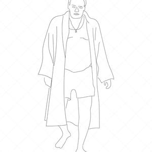 The Sopranos Main Characters Line Art - Digital PNG & Vector Files | TV ...
