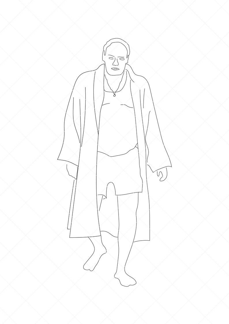 The Sopranos Main Characters Line Art - Digital PNG & Vector Files | TV ...