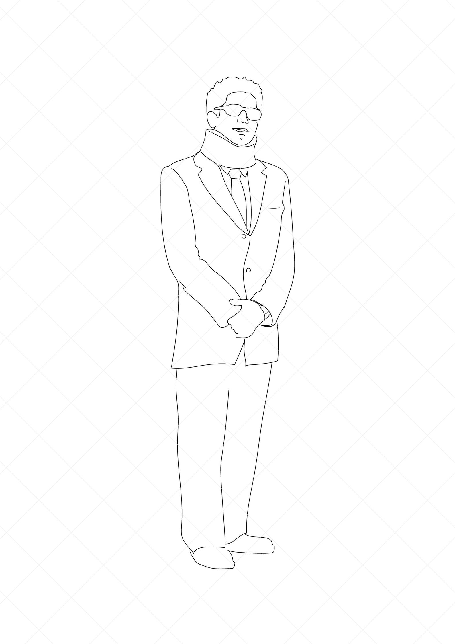 The Sopranos Line Art – Main Characters Illustration (digital PNG ...