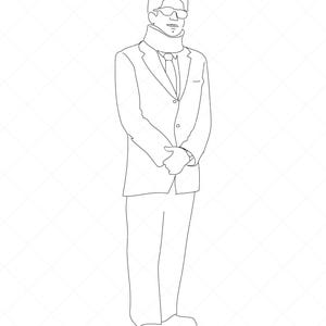 The Sopranos Main Characters Line Art - Digital PNG & Vector Files | TV ...