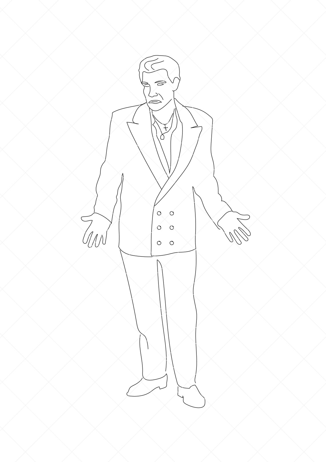 The Sopranos Main Characters Line Art - Digital PNG & Vector Files | TV ...