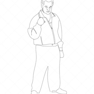 The Sopranos Main Characters Line Art - Digital PNG & Vector Files | TV ...
