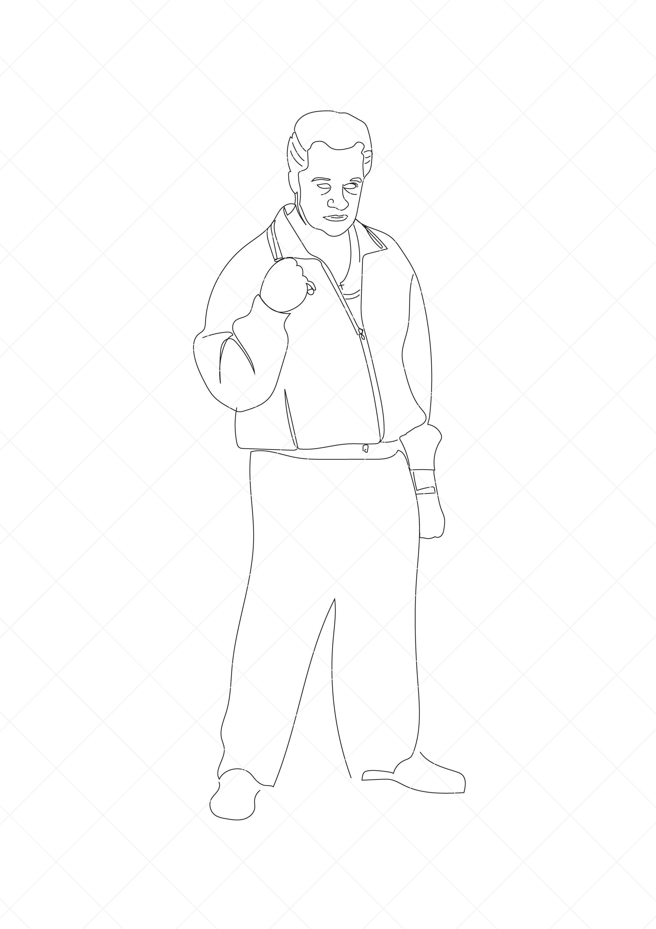 The Sopranos Main Characters Line Art - Digital PNG & Vector Files | TV ...