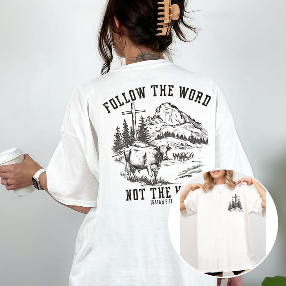 Religious Comfort Color Shirt, Follow the World Not the Herd Hoodie ...