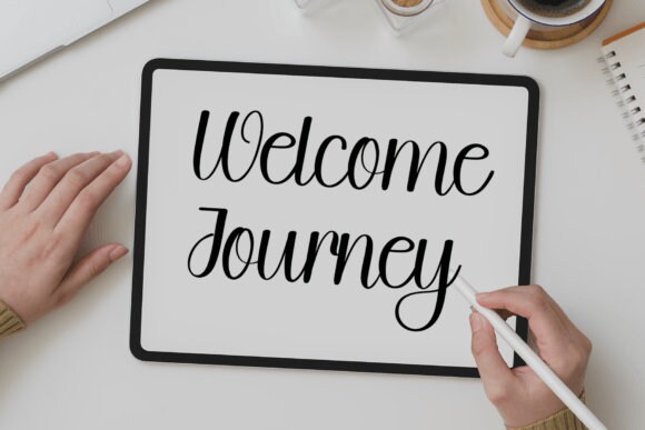 Welcome Font, Elegant Font, Calligraphy Font, Modern Font, Commercial ...