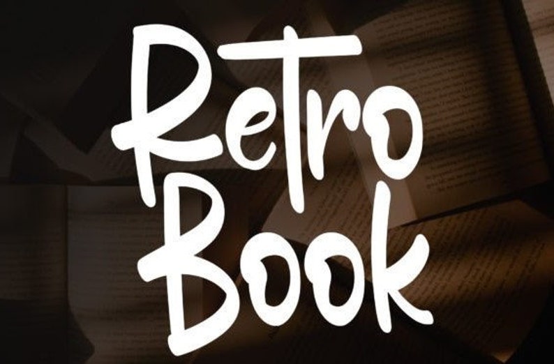 Retro Book Font, Vintage Font, Retro Font, Bold Font, Branding Font ...
