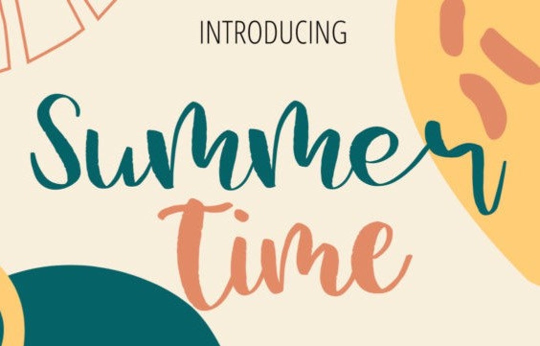 Summer Time Font, Cute Fonts for Crafters, Rustic Fonts, Bold Fonts ...